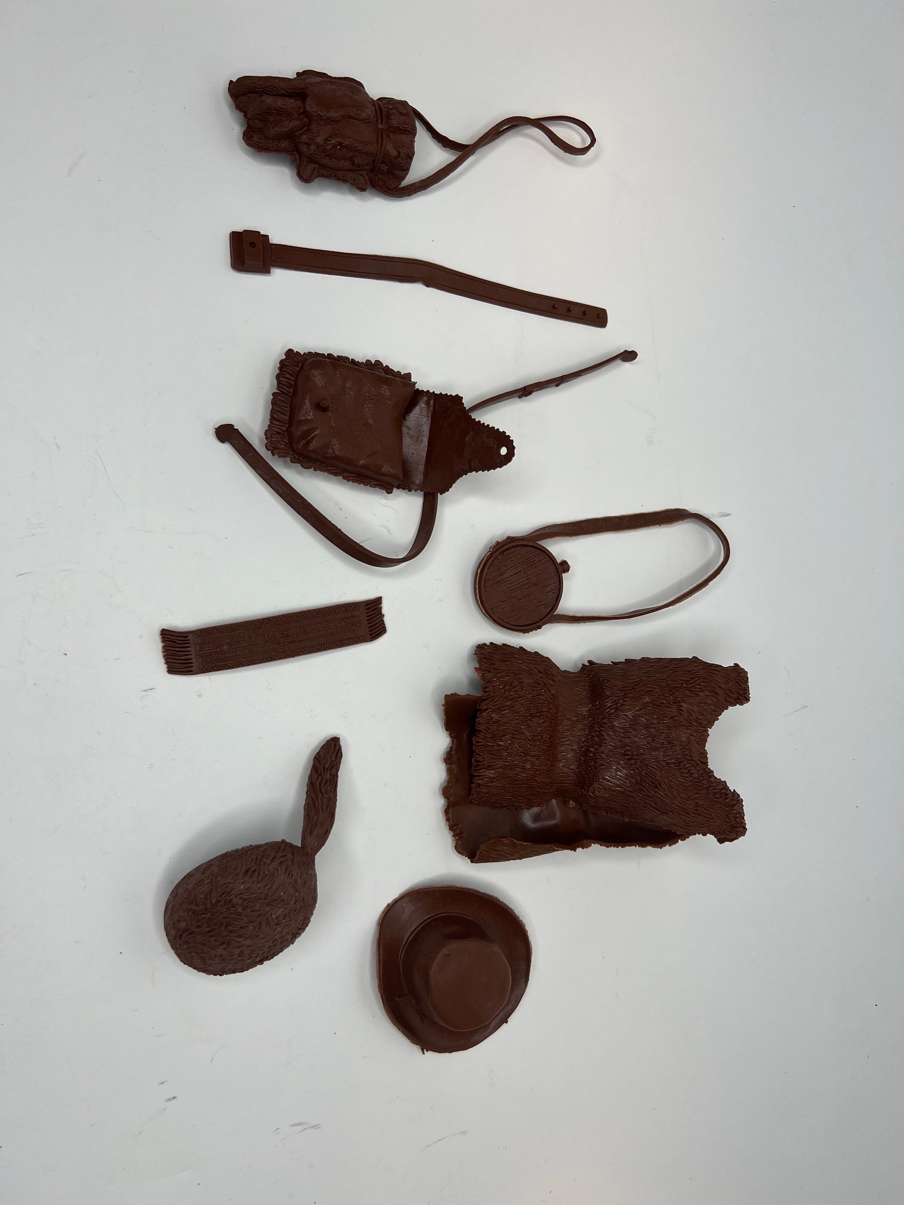 Marx Recast full set Soft Vinyl Frontiersman Scout Bundje of Hides (Co ...