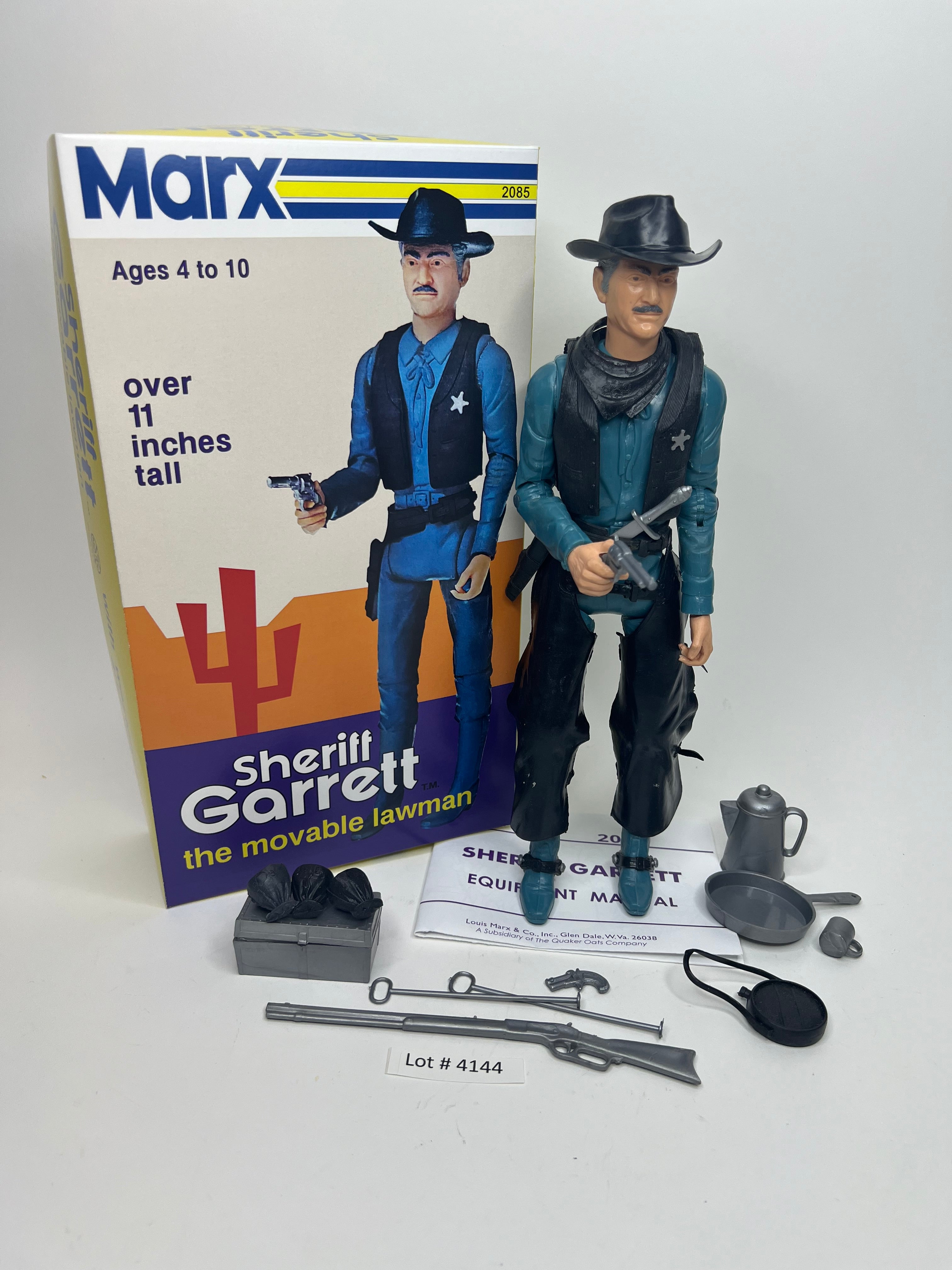 Sheriff Garrett with MOD style box ! Nice ! – Vintage Toy Room